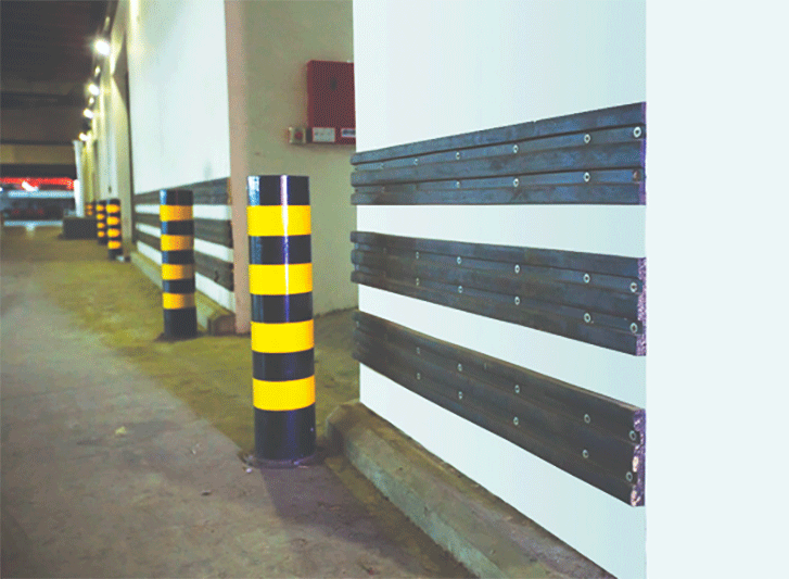 Protection from Impact Damage with Rubber Wall Guards, Wall Guards ...
